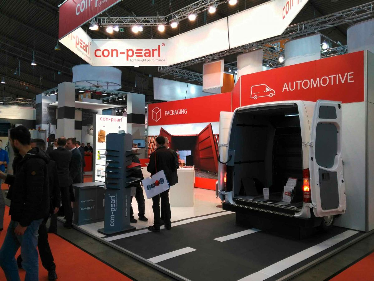 sprinter exhibit, Con-Pearl, van floorings, van liners, LogiMAT 2017